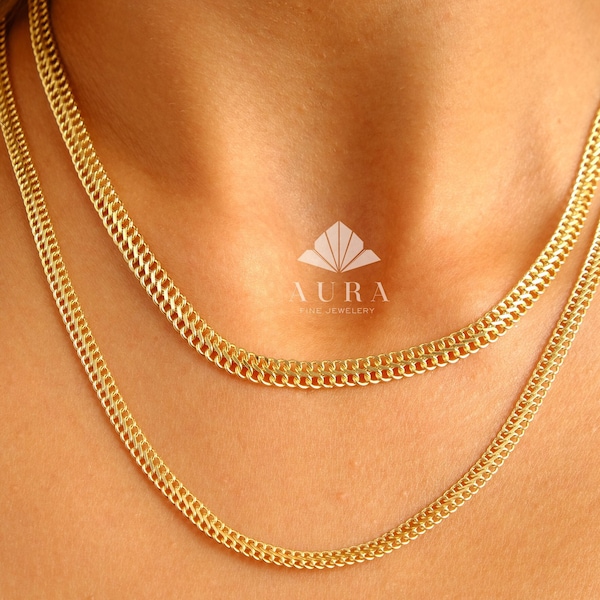 Double Curb Chain - Etsy