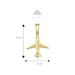 14K Gold Airplane Necklace, Airplane Pendant, Tiny Airplane Charm ...