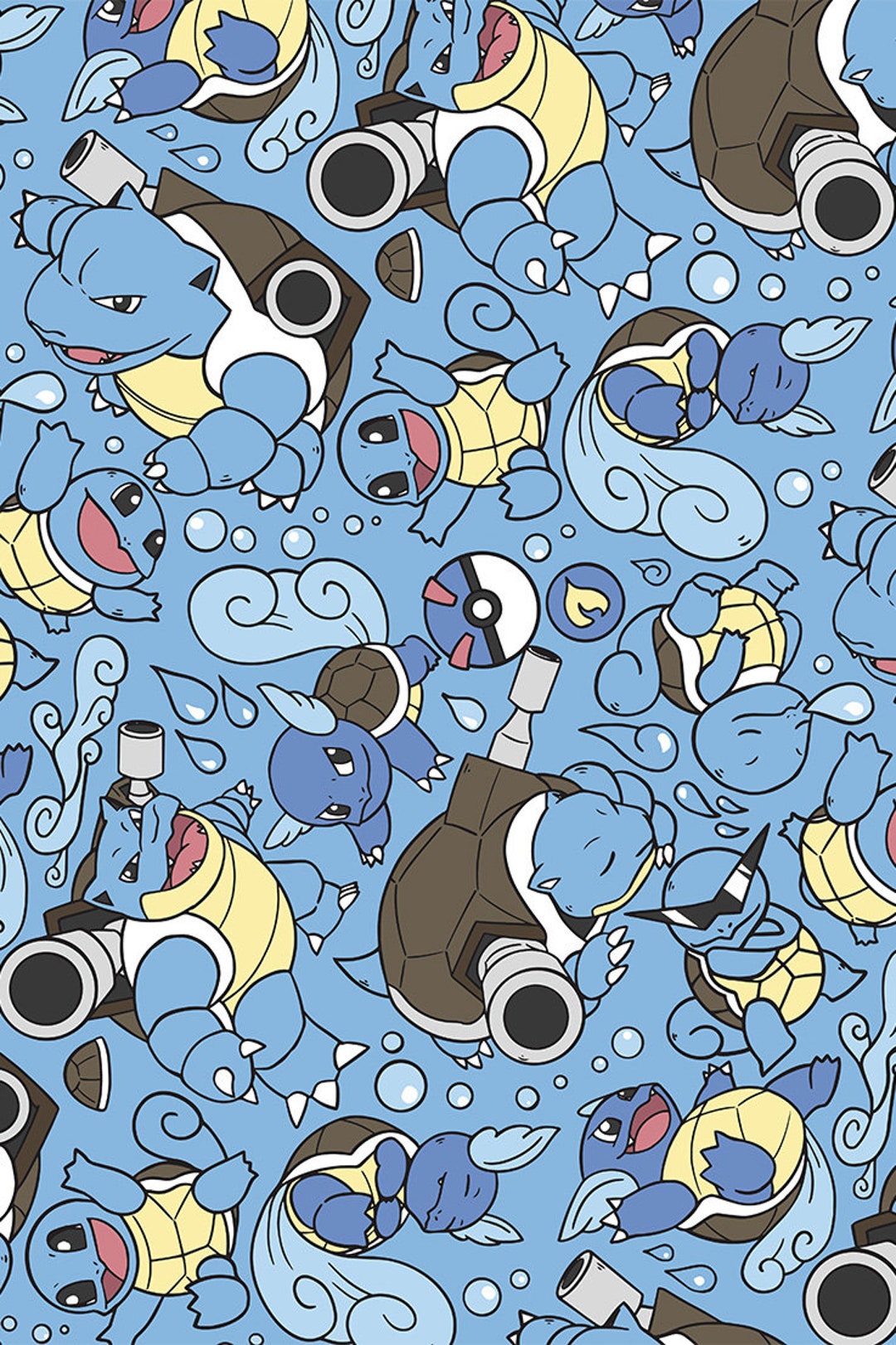 Blastoise Wartortle Squirtle Poster! Perfect for a Gift, Present ...