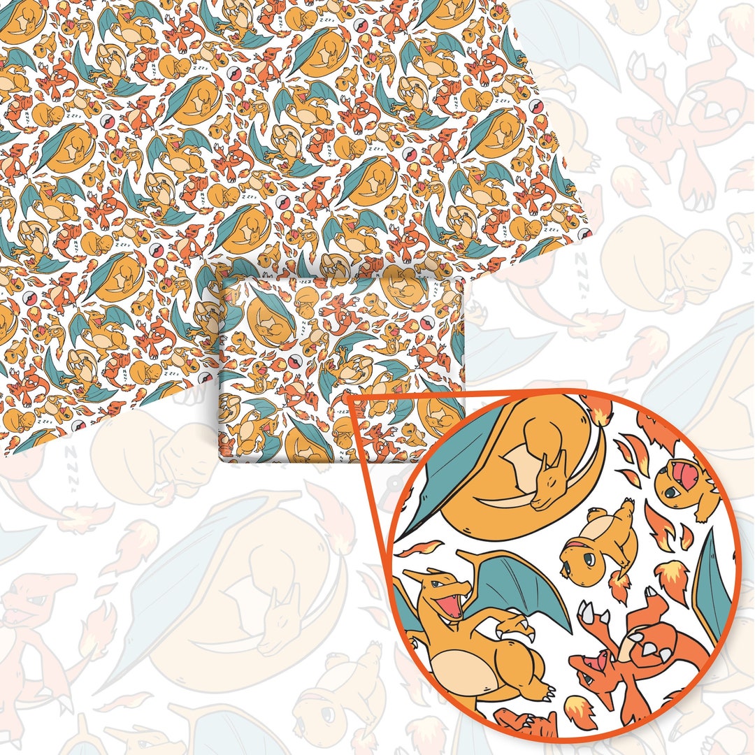 Charizard Charmander Charmeleon Wrapping Paper, Perfect for a Gift ...
