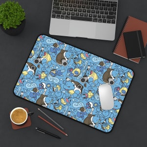 Blastoise Wartortle Squirtle Desk Mat! Perfect for a Gift, Present ...