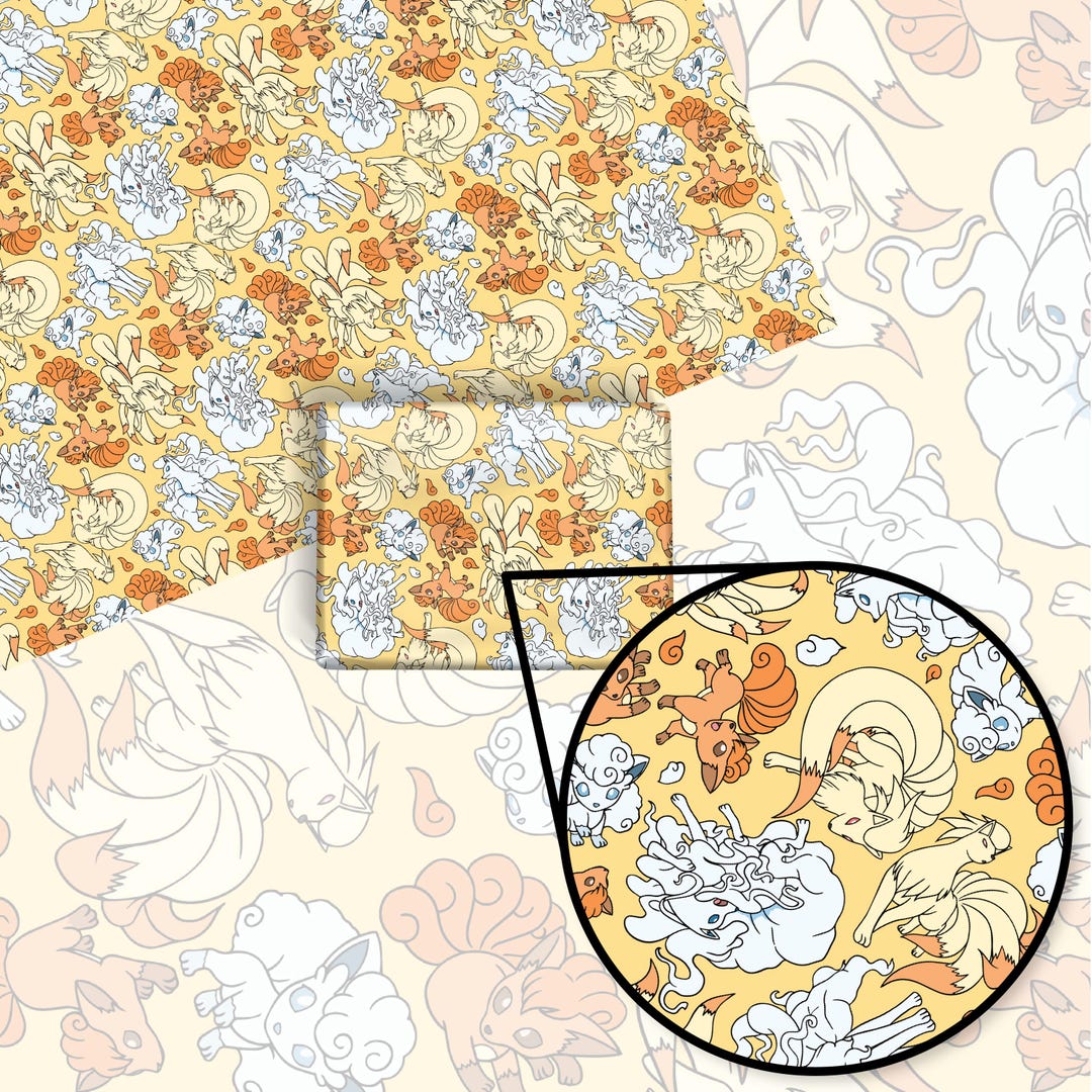 Ninetales Vulpix Wrapping Paper, Perfect for a Gift, Present, Holiday ...