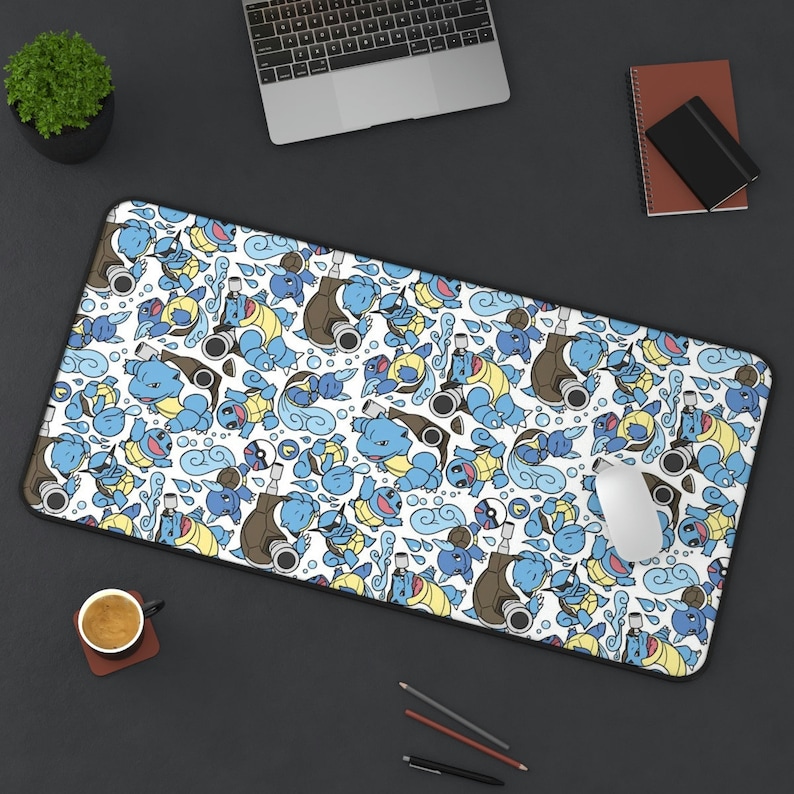 Blastoise Wartortle Squirtle Desk Mat! Perfect for a Gift, Present ...