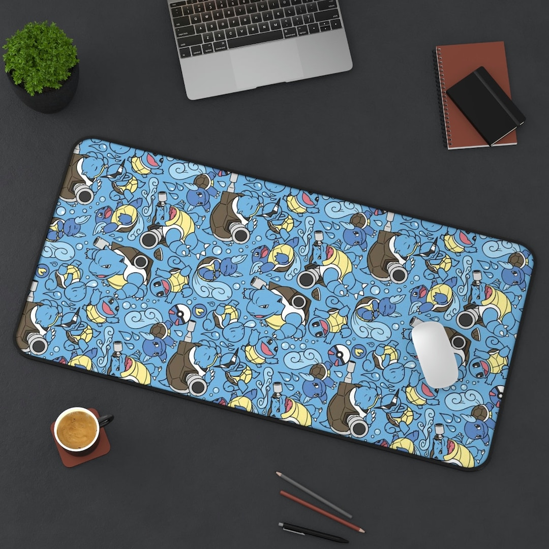 Blastoise Wartortle Squirtle Desk Mat! Perfect for a Gift, Present ...