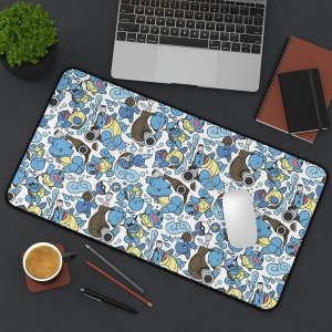 Blastoise Wartortle Squirtle Desk Mat! Perfect for a Gift, Present ...