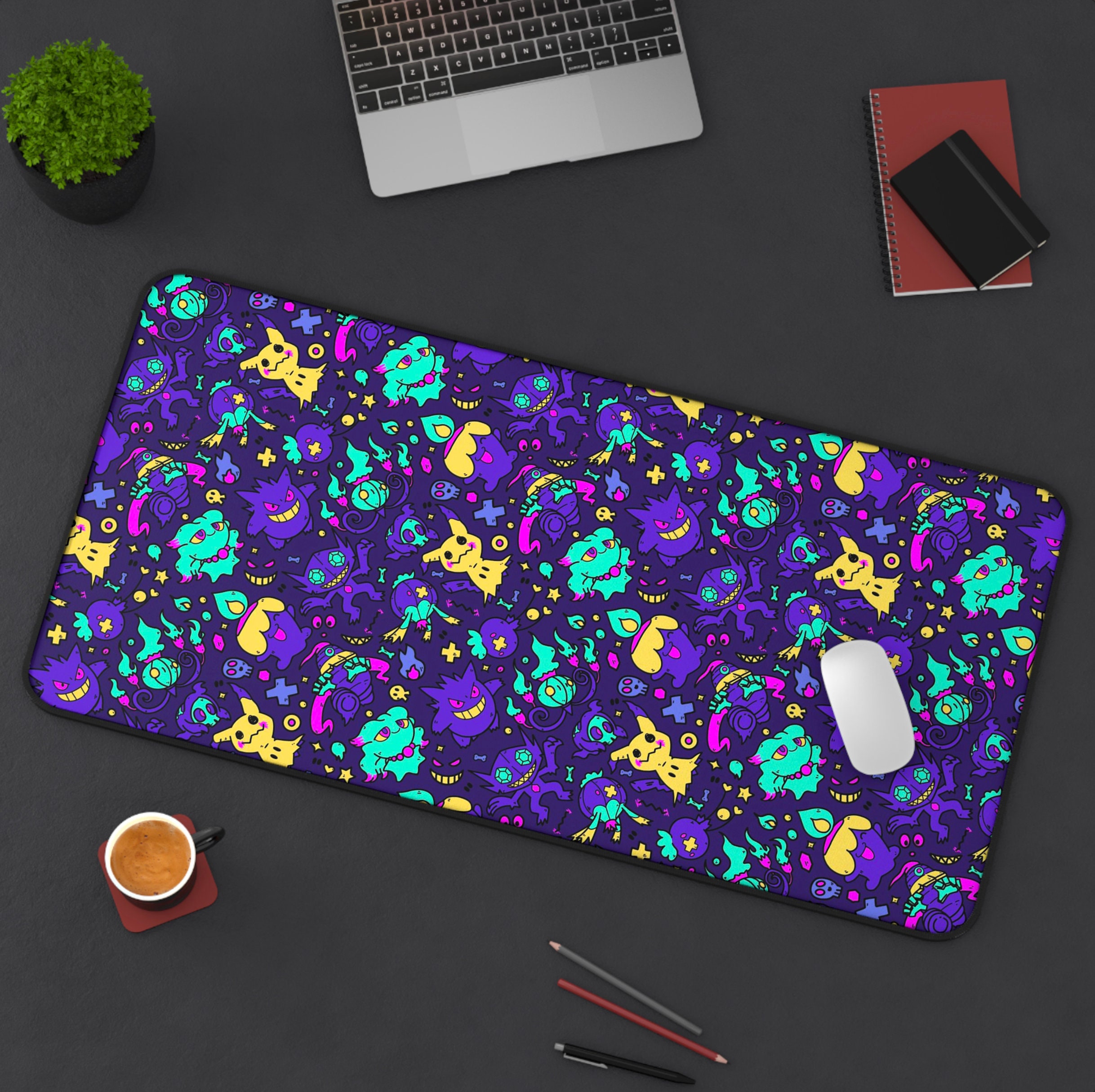 Gengar Ghost Pattern Desk Mat Perfect for a Gift Present - Etsy