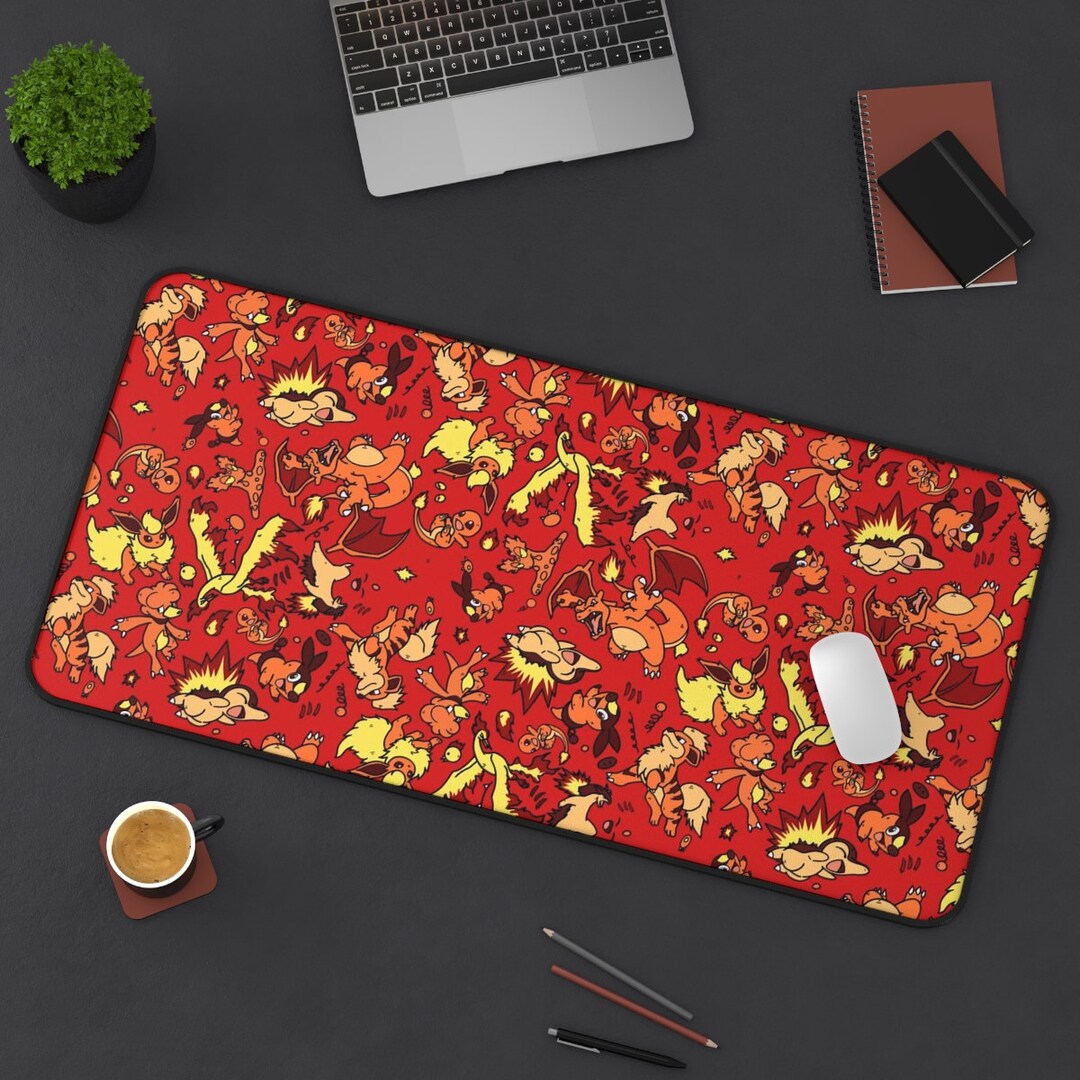 Fire Pattern Desk Mat! Perfect for a Gift, Present, Holiday, Birthday ...