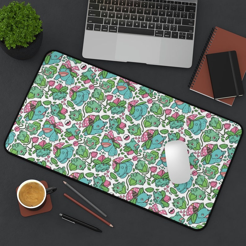 Bulbasaur Ivysaur Venusaur Pattern Desk Mat! Perfect for a Gift ...