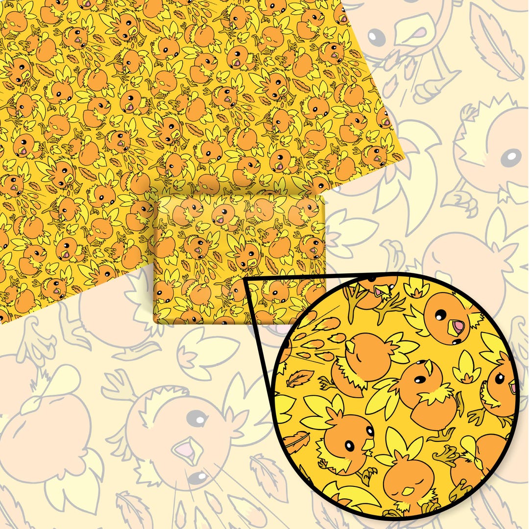 Torchic Gift Wrap, Wrapping Paper, Perfect for a Gift, Present, Holiday ...