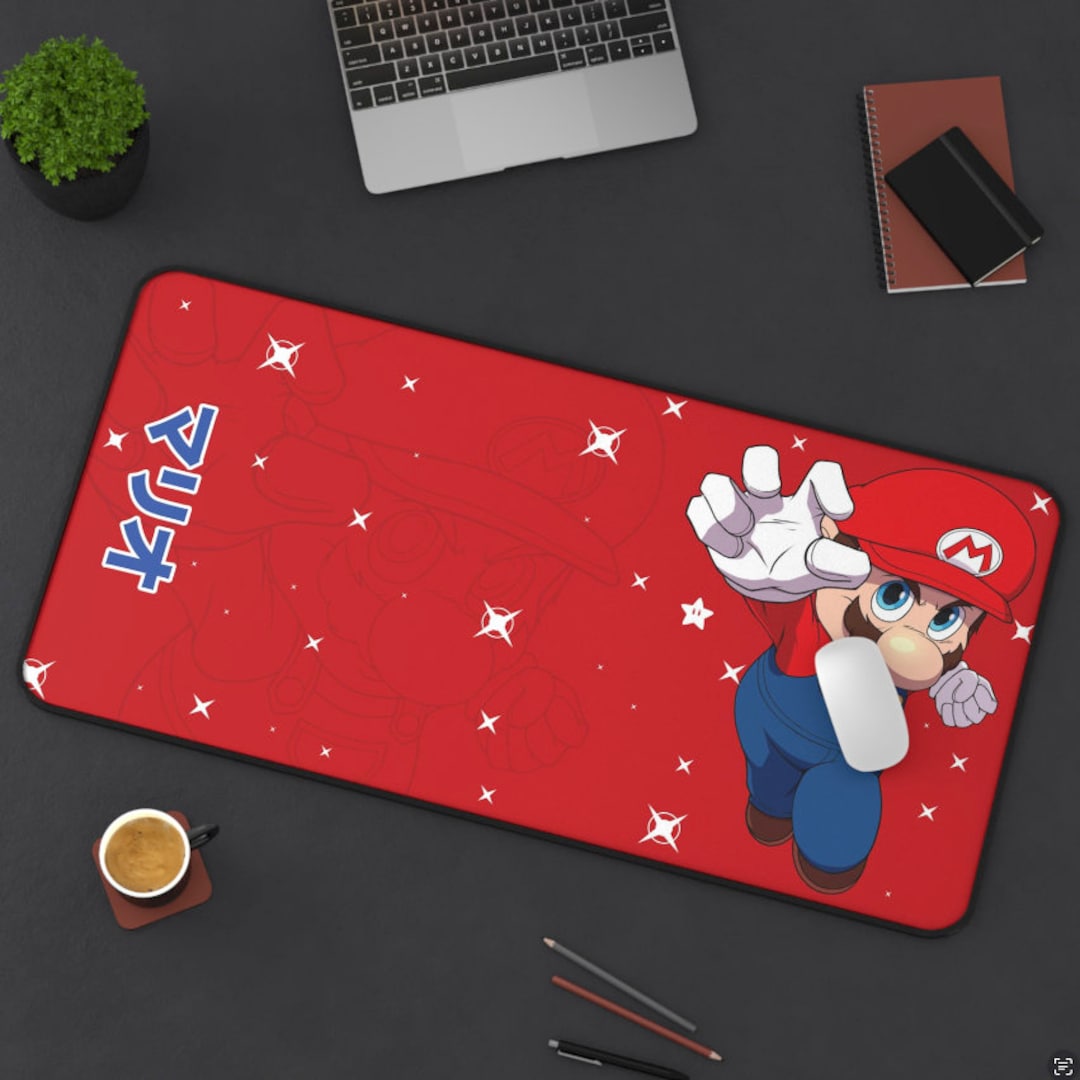 Mario Desk Mat! Perfect for a Gift, Present, Holiday, Birthday ...