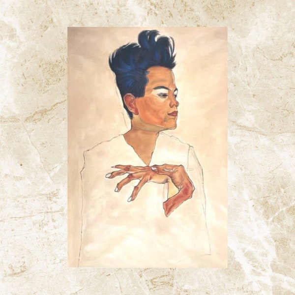 Self Portrait Cross Stitch - Etsy