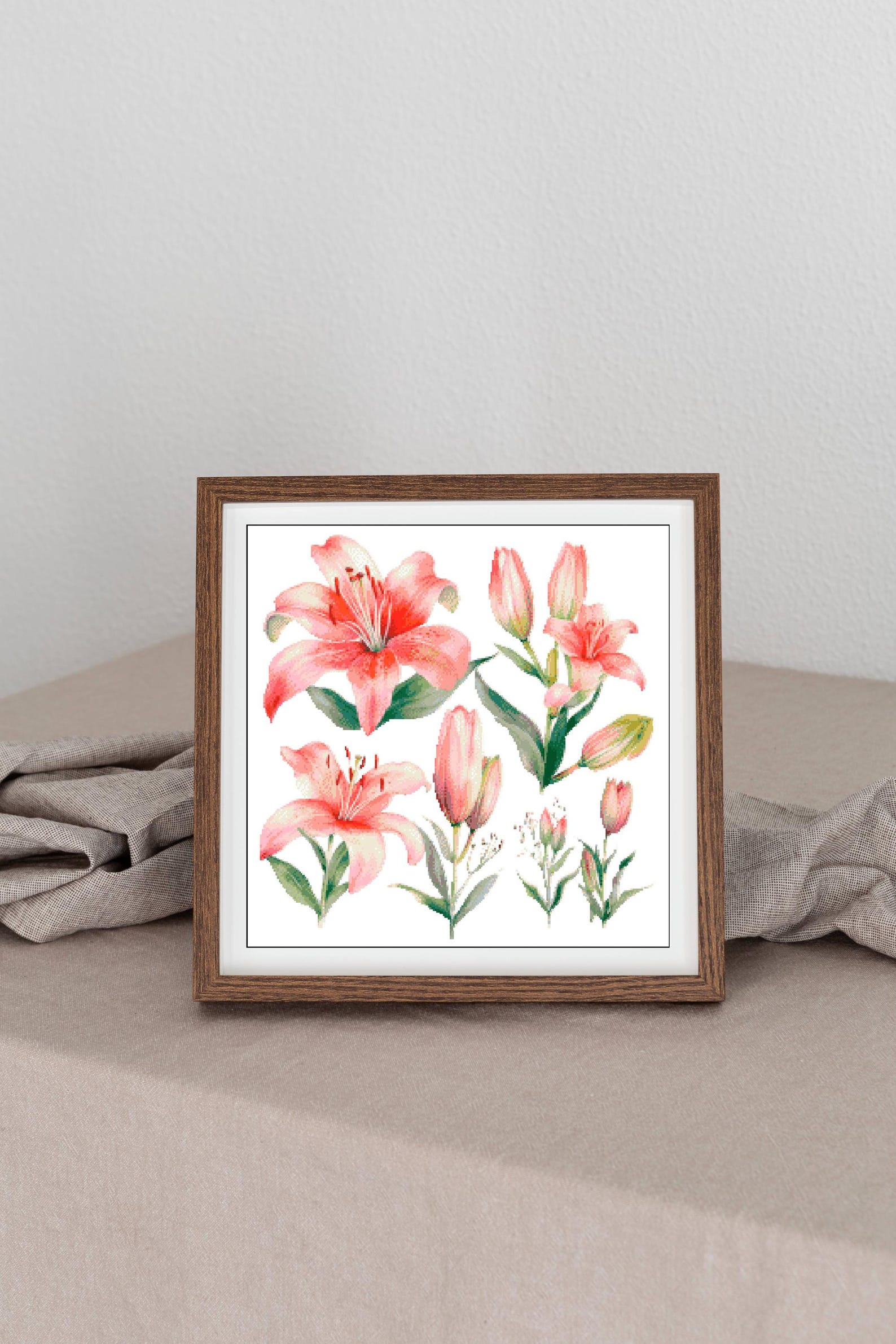 Sampler Cross Stitch Pattern,pink Lily Sampler,xstitch,pattern Keeper ...
