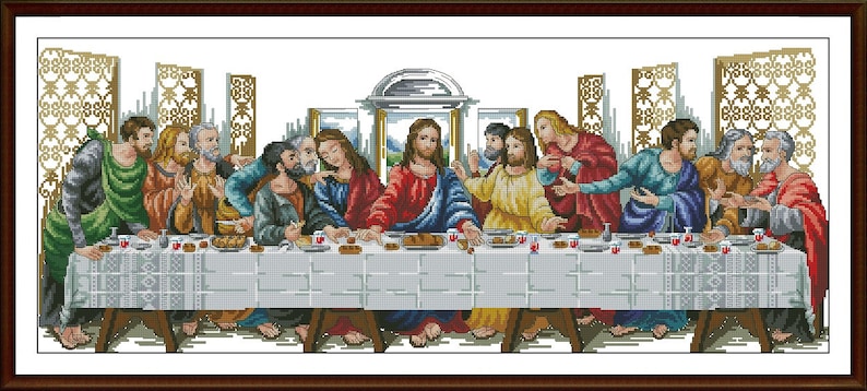 The Last Supper Cross Stitch Pattern,counted Cross Stitch,xstitch ...