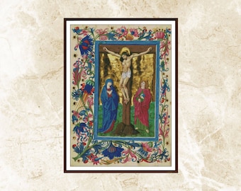 Medieval Illuminated Manuscripts IV Cross Stitch Pattern Pdf Format - Etsy