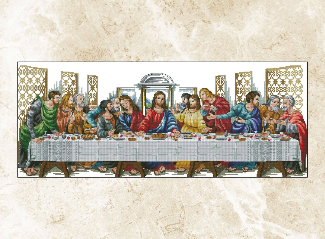 The Last Supper Cross Stitch Pattern,counted Cross Stitch,xstitch ...