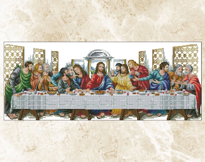 The Last Supper Cross Stitch Pattern,counted Cross Stitch,xstitch ...