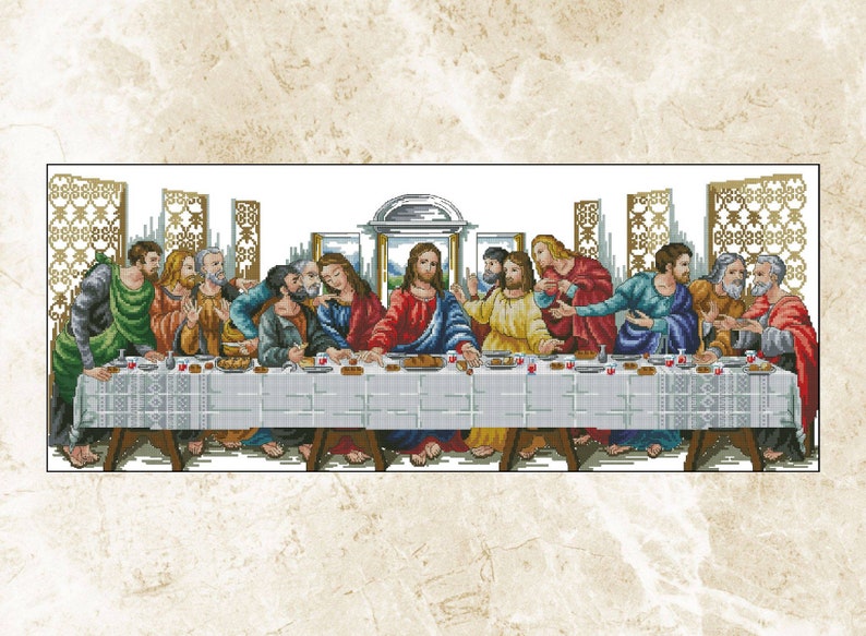 The Last Supper Cross Stitch Pattern,counted Cross Stitch,xstitch ...
