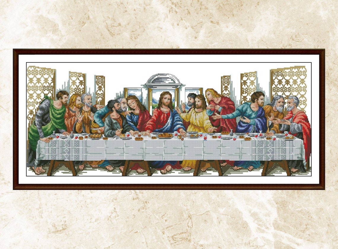 The Last Supper Cross Stitch Pattern,counted Cross Stitch,xstitch ...