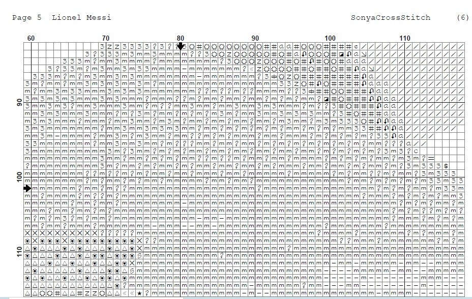 Messi Cross Stitch Pattern,lionel Messi 2,counted Cross Stitch,pattern ...