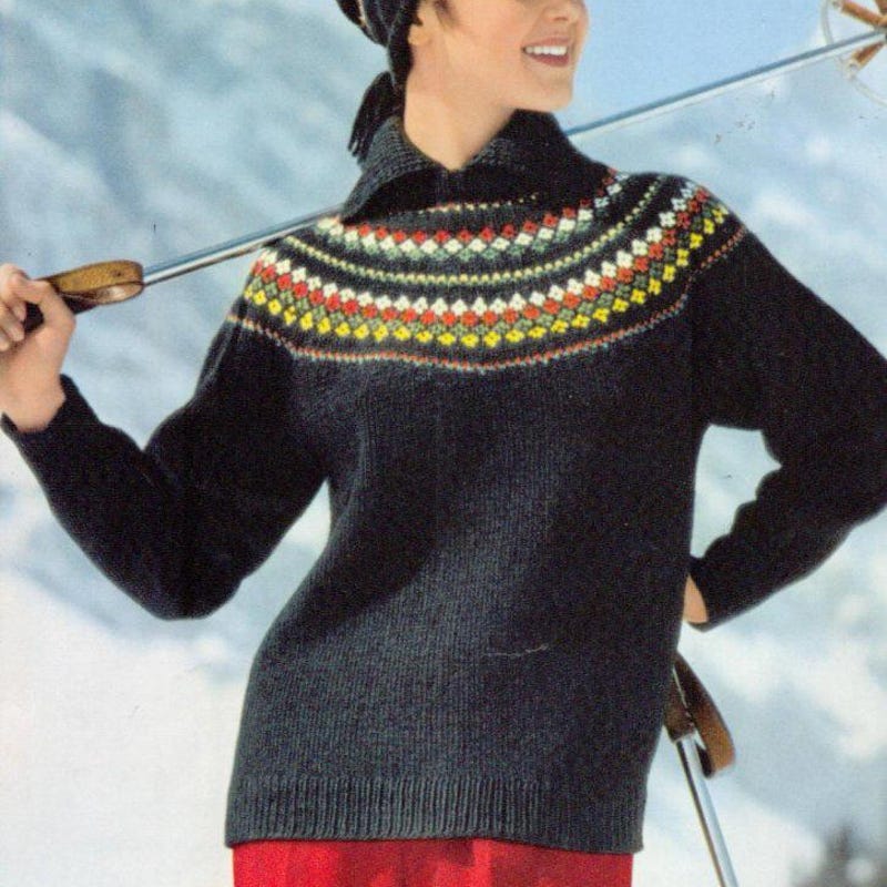 Vintage Nordic Ski Cap - Etsy UK