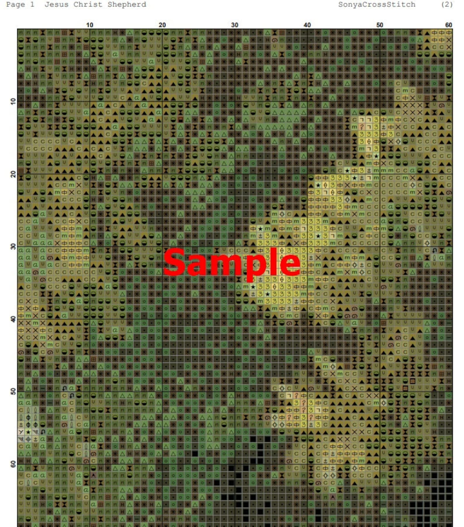 The Resurrection Day Cross Stitch Pattern,jesus and Mary Magdalene ...