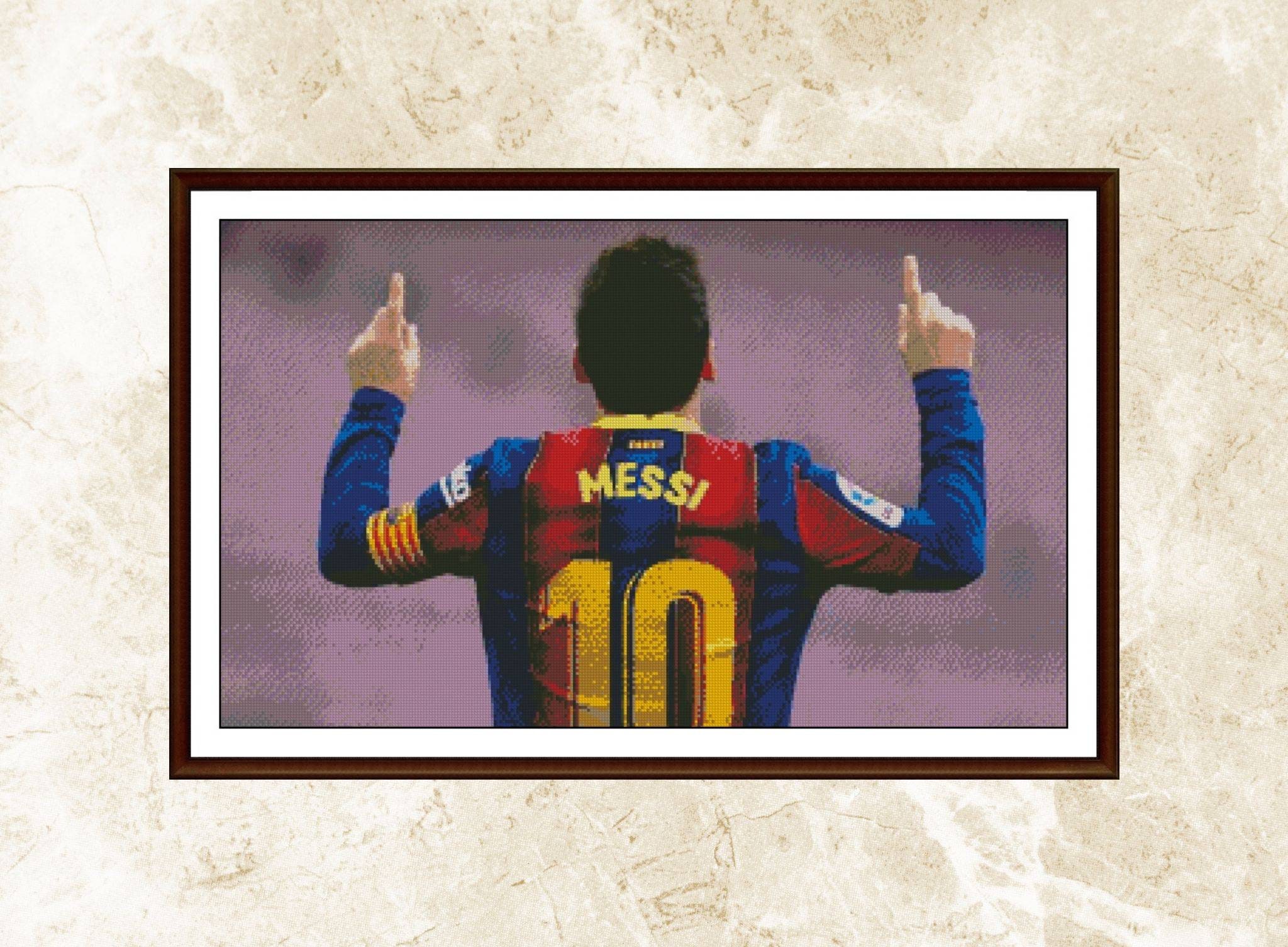 Messi Cross Stitch Pattern,lionel Messi 2,counted Cross Stitch,pattern ...