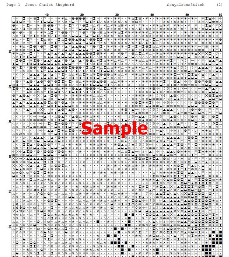 Jesus and Mary Magdalene Cross Stitch Pattern (PDF Download) - Etsy