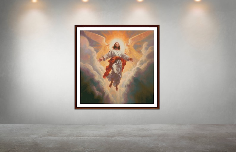 Jesus Cross Stitch Pattern,ascension of Jesus,jesus Christ,patern ...
