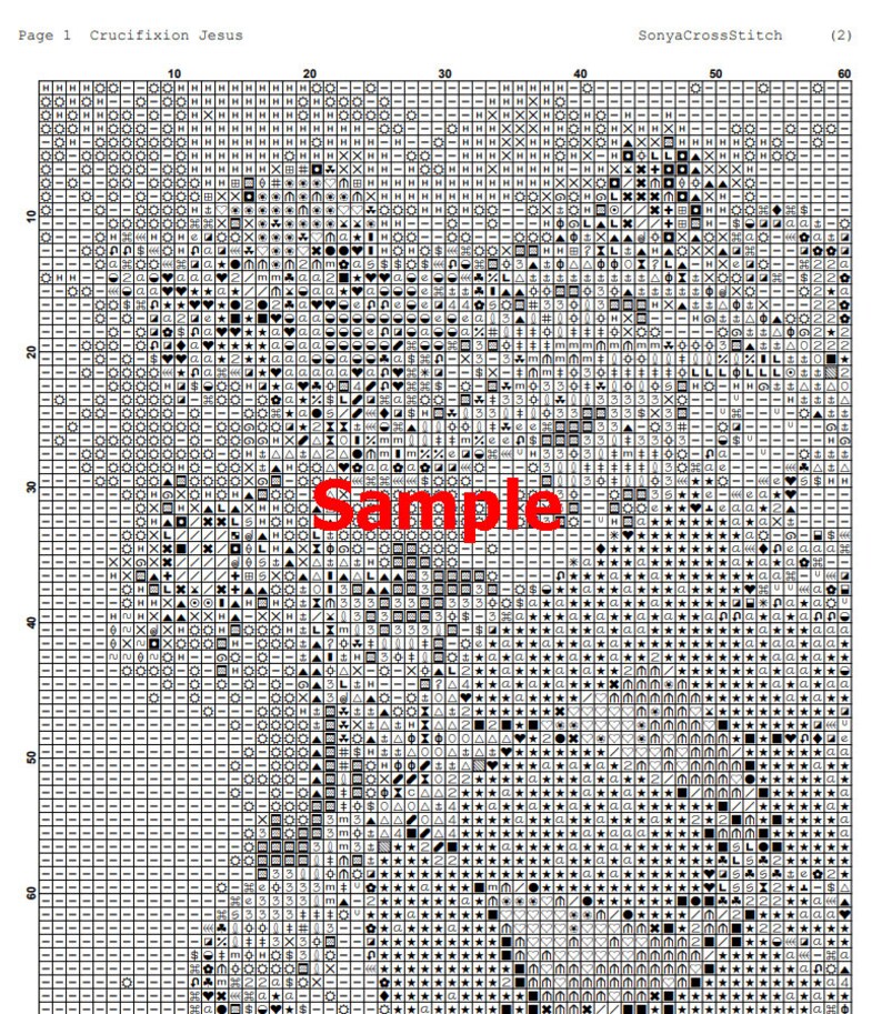 Crucifixion Jesus Cross Stitch Pattern,illuminated Manuscript Medieval ...