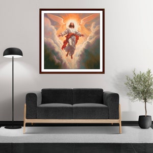 Jesus Cross Stitch Pattern,ascension of Jesus,jesus Christ,patern ...
