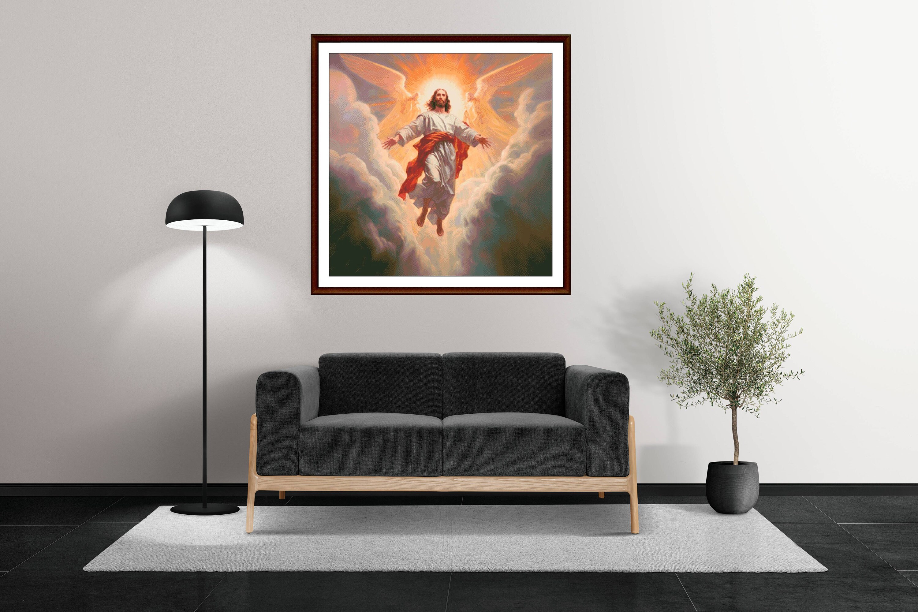 Jesus Cross Stitch Pattern,ascension of Jesus,jesus Christ,patern ...