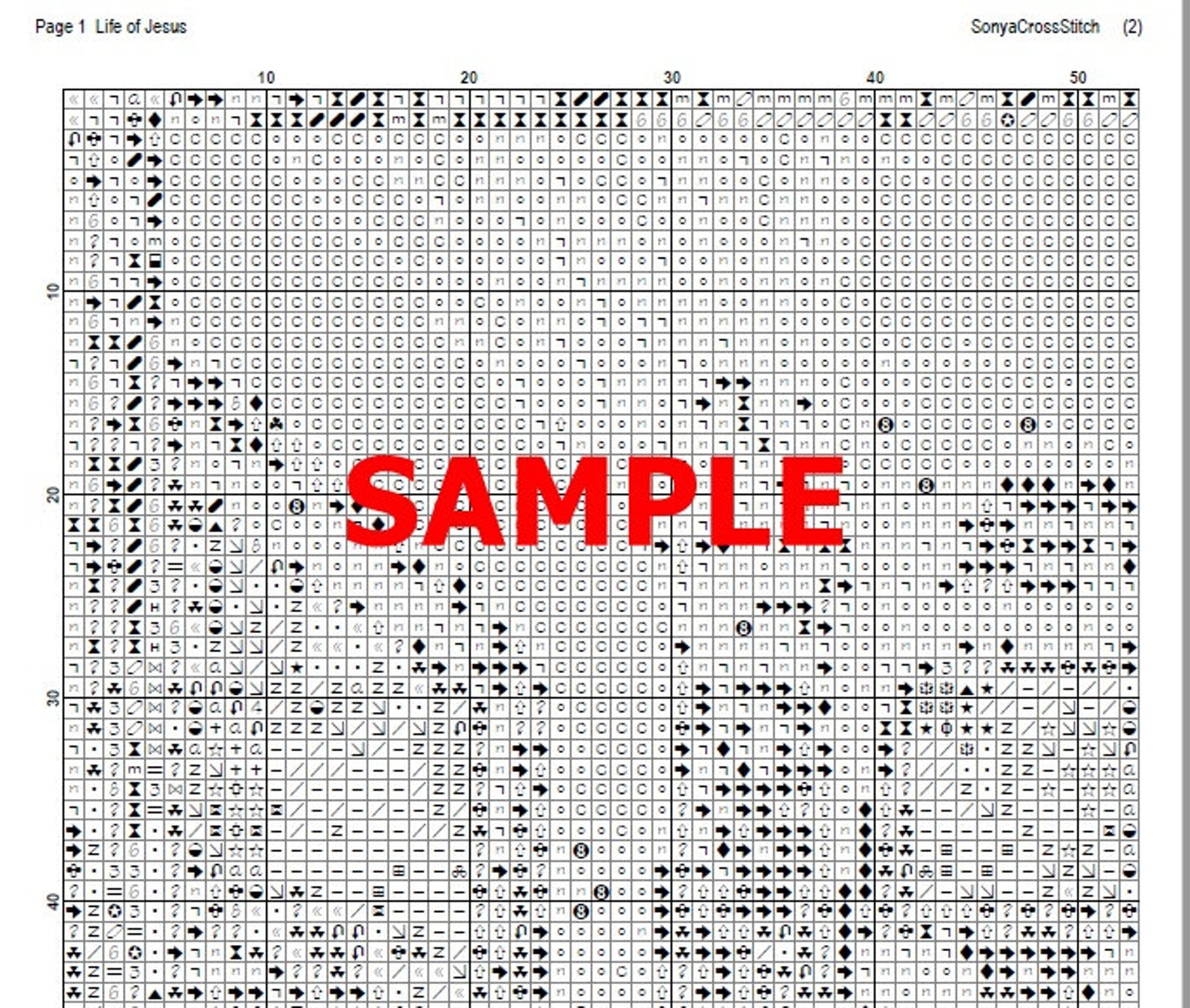 Jesus Cross Stitch Pattern,life of Jesus medium by Gaudenzio Ferrari ...