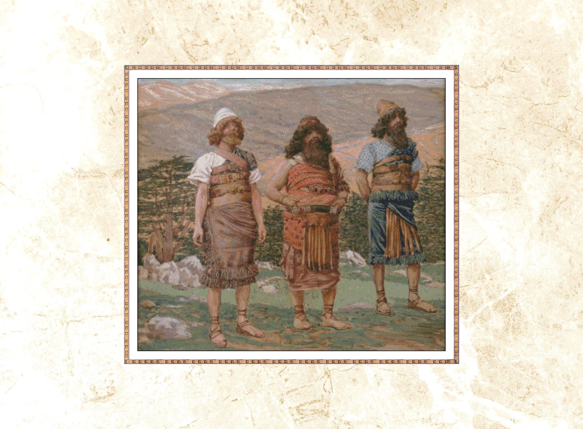 Cross Stitch Pattern,shem Ham and Japheth, the First Sons of Noah by ...