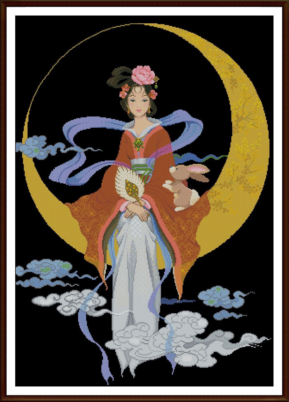 Moon Goddess-chang Er Cross Stitch Pattern, Moon Goddess-chang Er ...