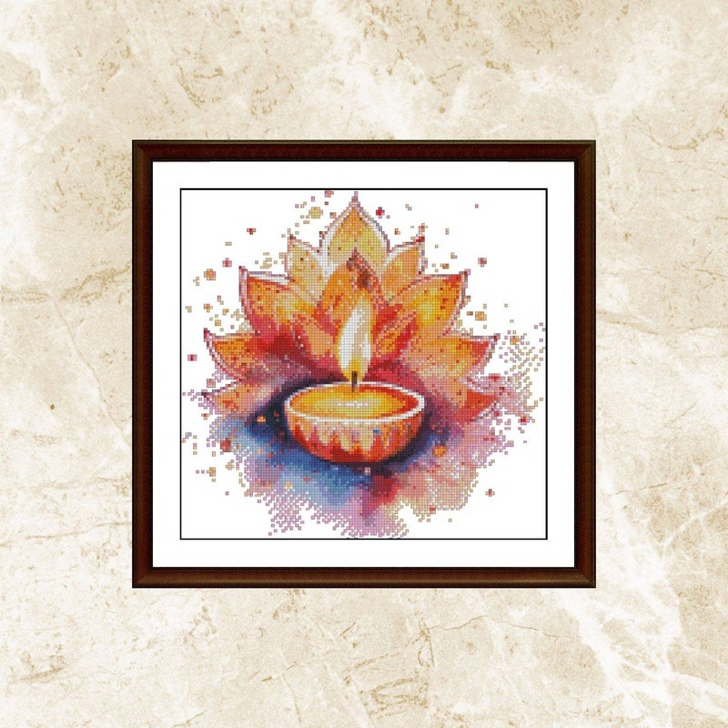 Cross Stitch Diwali - Etsy
