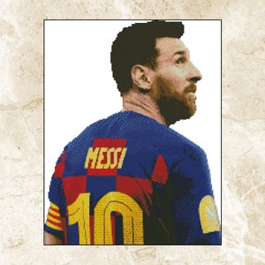 Messi Cross Stitch Pattern Lionel Messipattern - Etsy