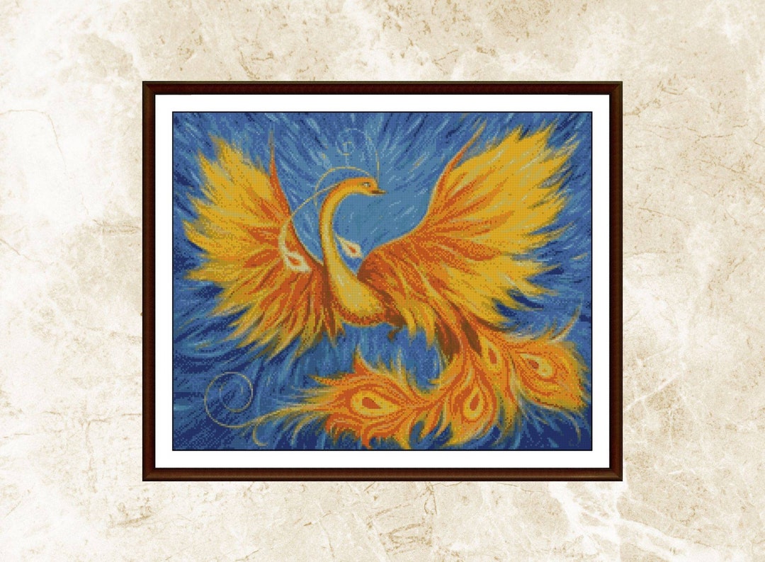 Phoenix Cross Stitch Patterns ,phoenix Bird ,embroidery ,counted Cross ...