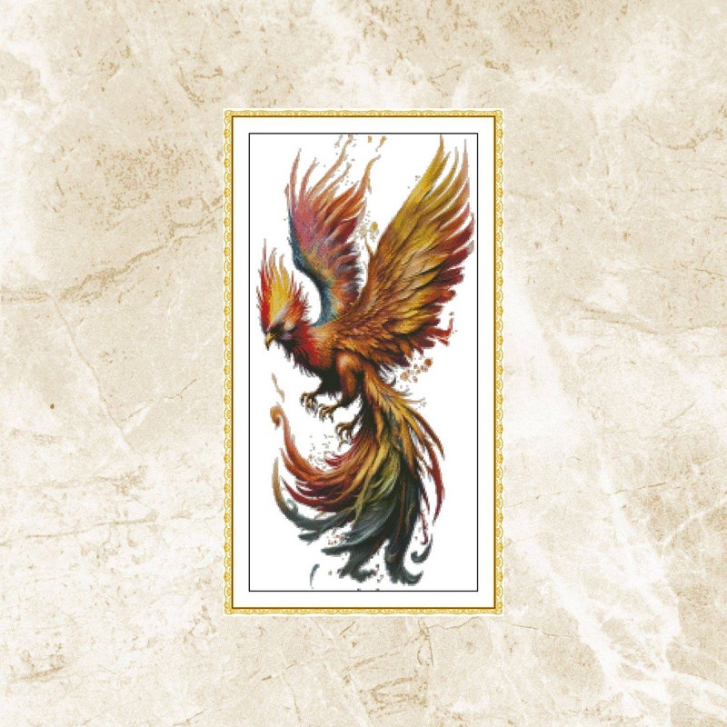 Phoenix Cross Stitch - Etsy