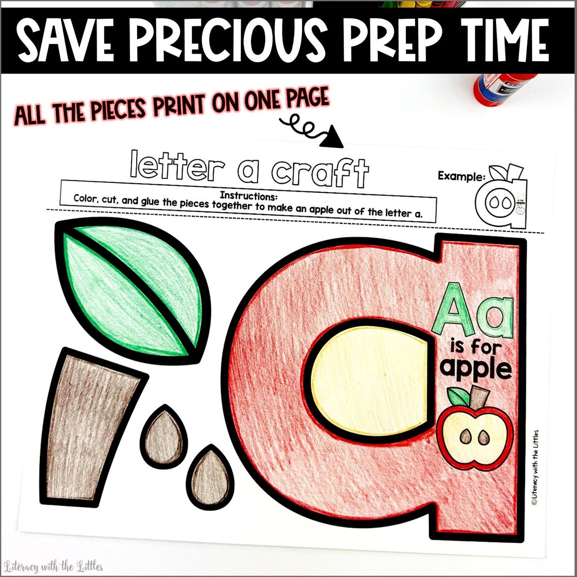 Lowercase Alphabet Crafts for Kids One Page Crafts Practice Letter ...