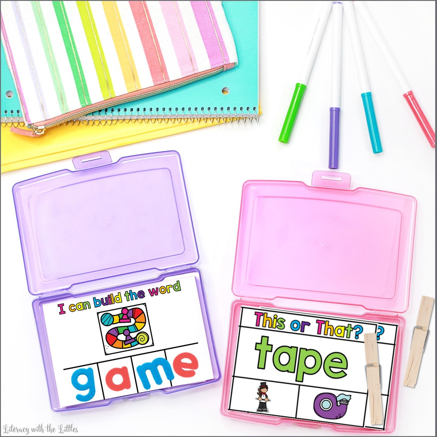 CVCE Words Task Cards Reading Long Vowel Words With a Silent E ...