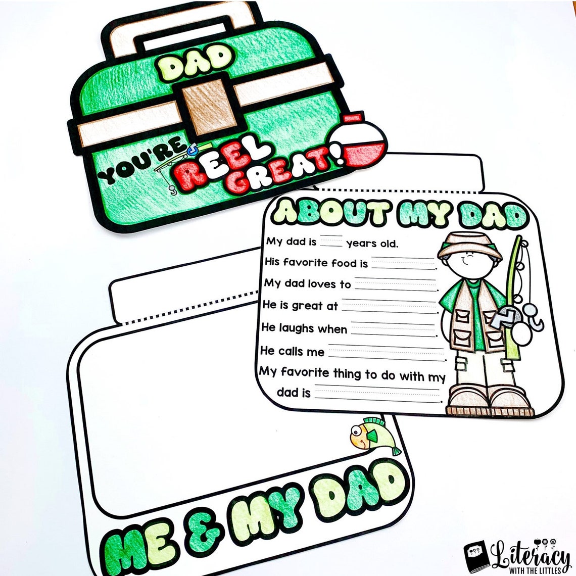 Reel Great Dad Father's Day Gift From Kids | Fishing Themed Fathers Day ...
