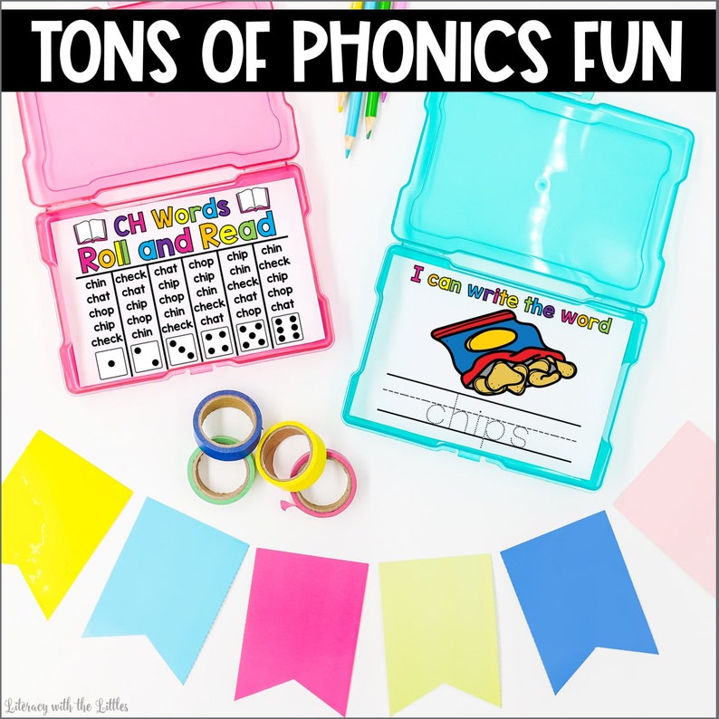 Digraph Task Cards | Ch, Kn, Ph, Sh, Th, Wh, Wr, & Qu | Phonics Centers ...