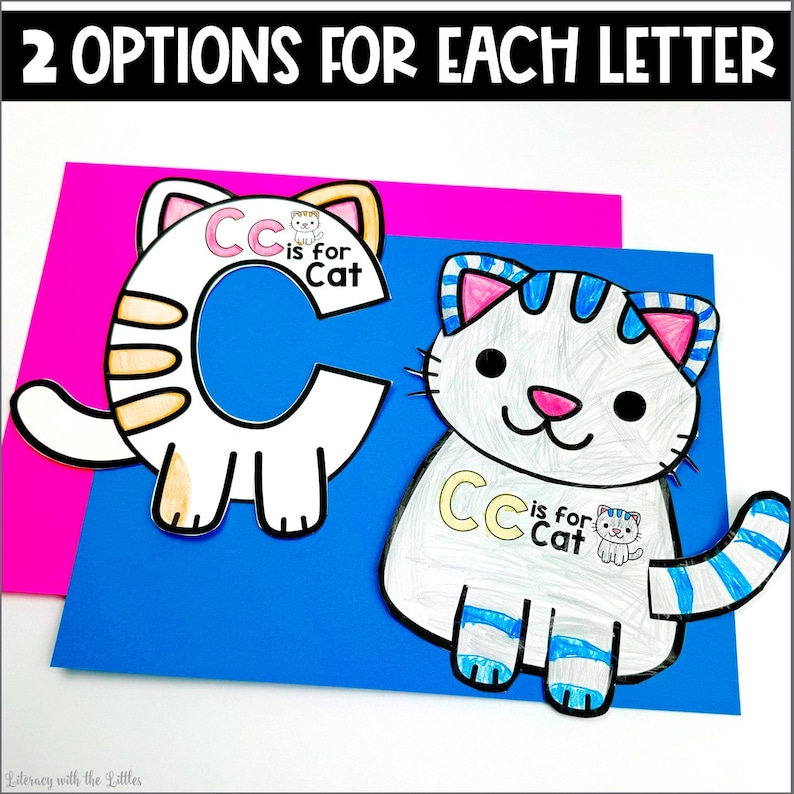 Alphabet Crafts for Kids One Page Crafts Practice Letter Sounds Letter ...