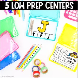 Alphabet Task Cards | Letter Recognition and Matching Activities | Busy ...