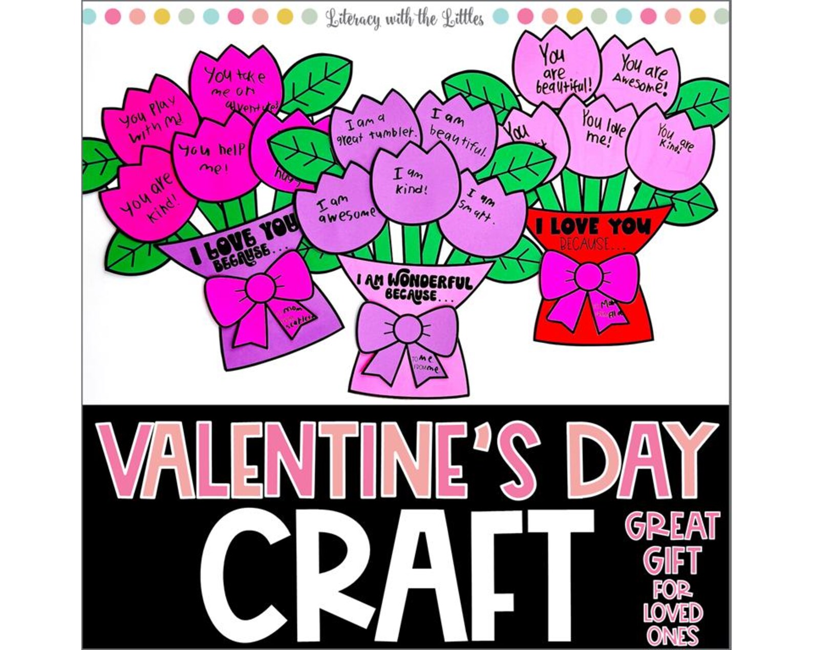 Valentine's Day Craft for Kids Flower Bouquet Gift for Parents ...