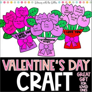 Valentine's Day Craft for Kids Flower Bouquet Gift for Parents ...