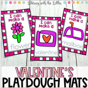 Valentine's Day Playdough Mats | February Fine Motor Skills Center ...