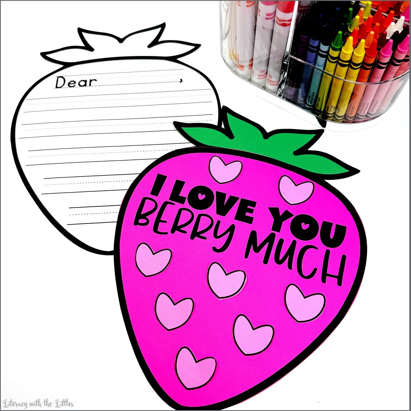 Mother's Day Craft From Kids I Love You Berry Much Writing Activity ...