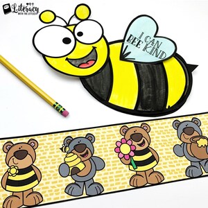 Bee Kind Writing Craft and Bulletin Board Kit | Kindness Door Decor ...