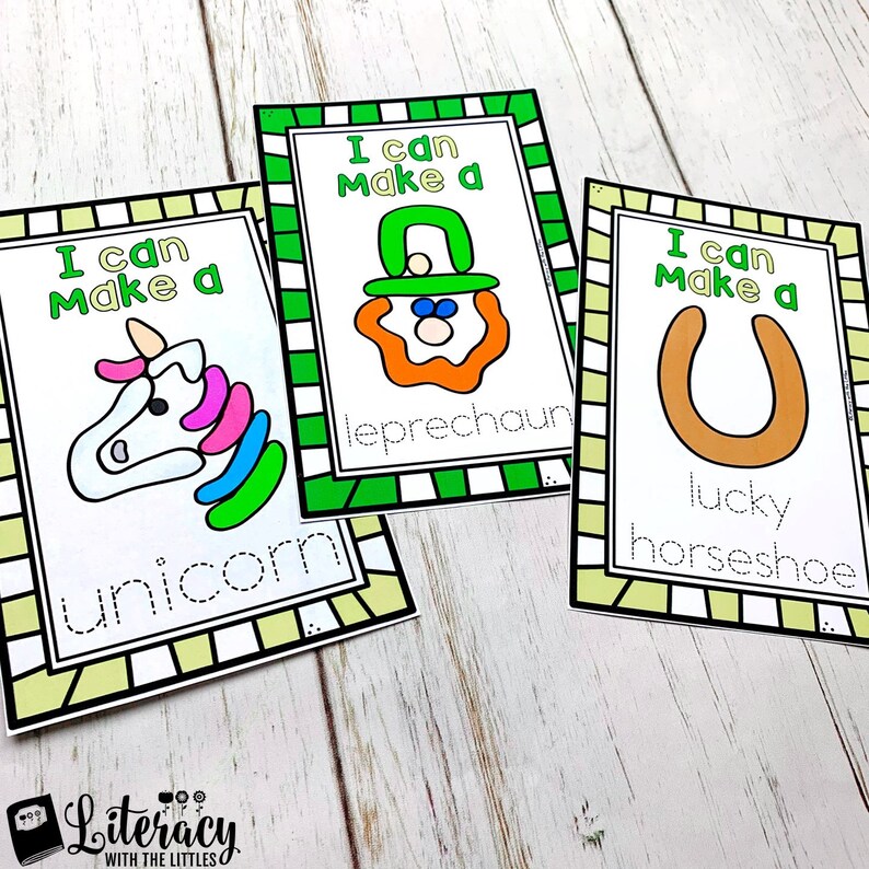 March Playdough Mats | St. Patrick's Day Play Dough Mats for Kids ...